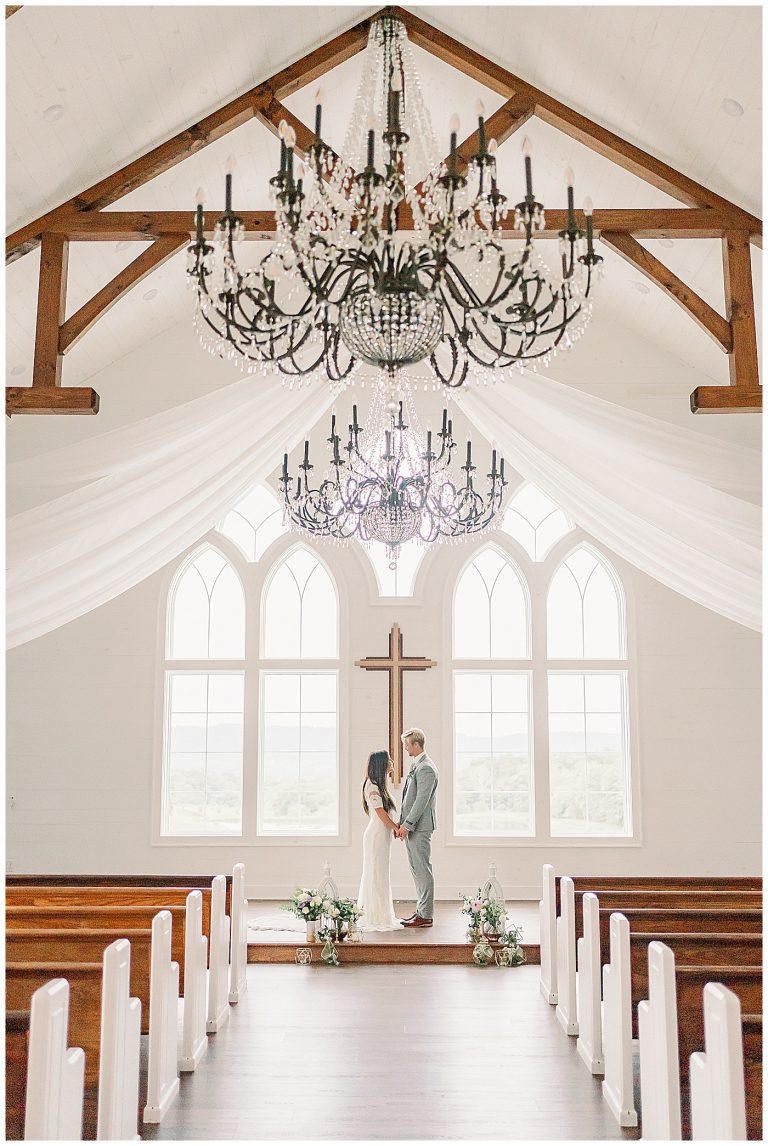 The Perfect White Wedding Chapel: The Highlands Chapel at Howe Farms